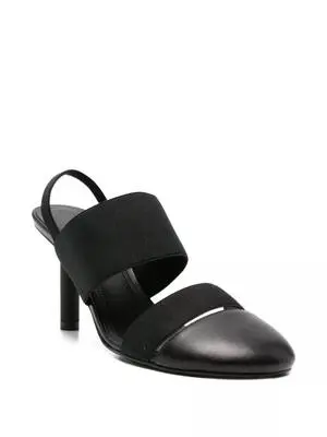 ALAINPAUL Slingback Elasticated-strap Heeled Pumps