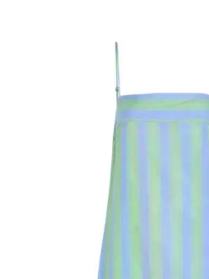 Staud Laura Striped Spaghetti-strap Dress