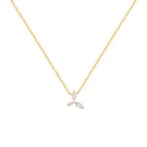 LAVANI JEWELS Lotus Flower Necklace - Gold