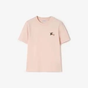 Burberry Knight Check Cotton T-shirt - Compact Pink