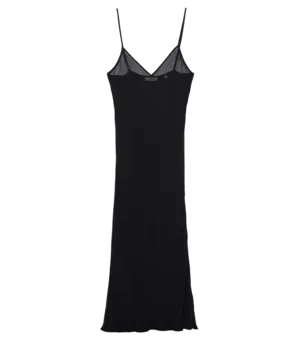 DÔEN Long Deep V-neck Slip - Black