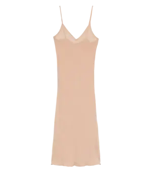DÔEN Long Deep V-neck Slip - Sand Dollar