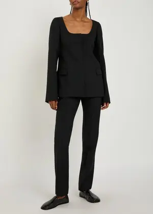 Calvin Klein Erin Straight-leg Wool Trousers