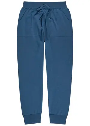John Smedley Henning Merino Wool Sweatpants - Blue