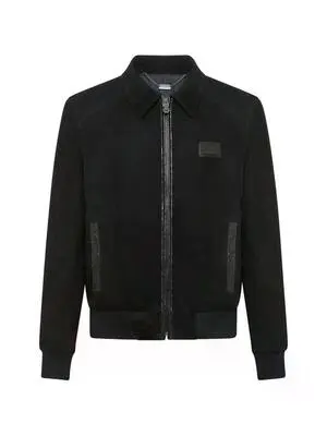 BILLIONAIRE Logo Patch Bomber Jacket