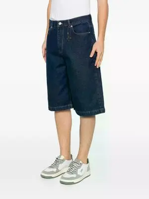 Imperial Denim Shorts With Logo Charm
