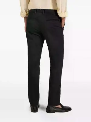 Incotex Gabardine Slim-fit Trousers - Black