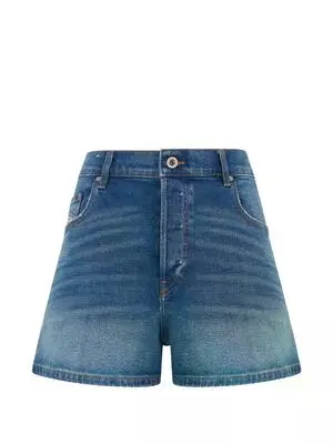 DIESEL® Distressed High-waisted Denim Shorts