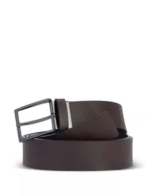 PIQUADRO Leather Belt With Pin-buckle Fastening