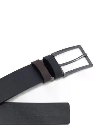 PIQUADRO Leather Belt With Pin-buckle Fastening