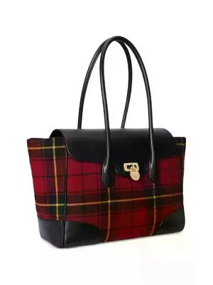 Ralph Lauren Tartan Pattern Shoulder Bag