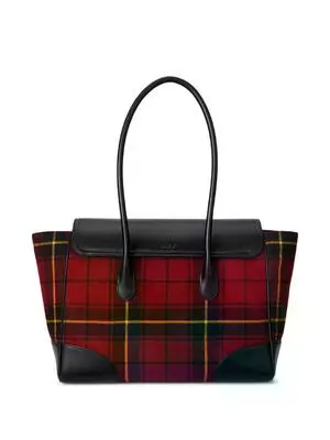 Ralph Lauren Tartan Pattern Shoulder Bag