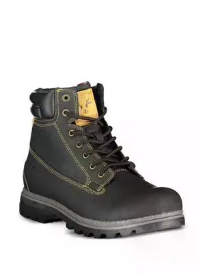 Carrera Eyewear Lace-up Contrast-stitch Boots - Black