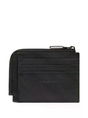 PIQUADRO Ael Leather Card Holder - Black