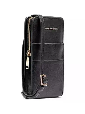 PIQUADRO Grained-leather Phone Case
