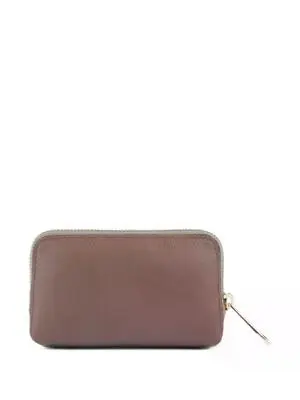 PIQUADRO Logo-plaque Leather Key Holder - Orange