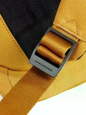 PIQUADRO Leather Trim Laptop Backpack - Yellow