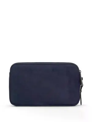 PIQUADRO Logo-plaque Panelled Clutch Bag