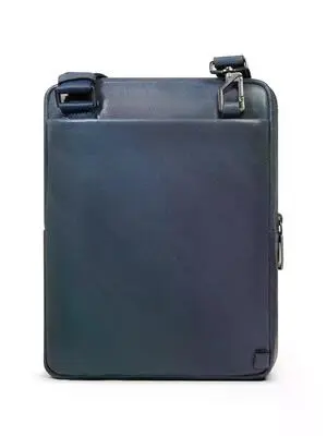 PIQUADRO Grained Leather Crossbody Bag