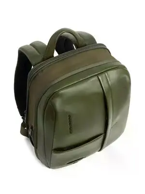 PIQUADRO Leather Laptop Backpack - Green
