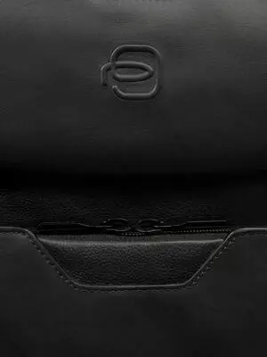 PIQUADRO Grained Leather Backpack