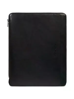 PIQUADRO Leather Notepad Holder - Black