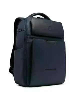 PIQUADRO Leather Laptop Backpack
