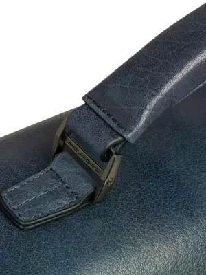 PIQUADRO Grained Leather Briefcase