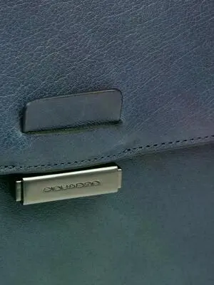 PIQUADRO Grained Leather Briefcase