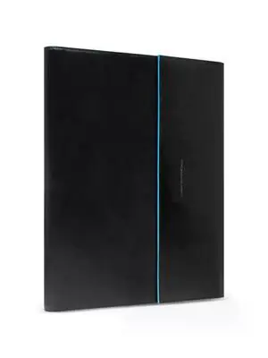 PIQUADRO Contrast-stitch Leather Clipboard
