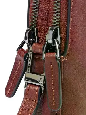 PIQUADRO Black Leather Wristlet