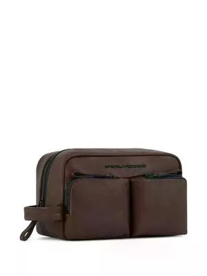 PIQUADRO Logo-lettering Wash Bag