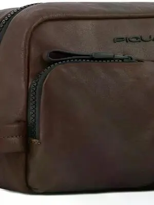 PIQUADRO Logo-lettering Wash Bag