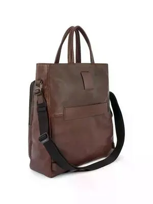 PIQUADRO Harper Convertible Leather Tote Bag
