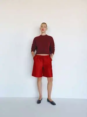 REFORMATION Reformation Sandy Short Red