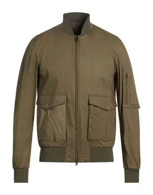 Herno Cotton & Elastane Bomber Jacket - Green
