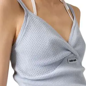 Miu Miu Cotton Knit Top - Astro