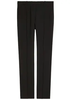 Calvin Klein Erin Straight-leg Wool Trousers - Black