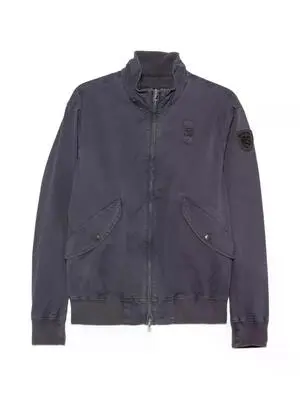 BLAUER. Logo Patch Zip-up Jacket