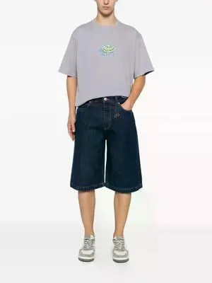 Imperial Logo Charm Denim Shorts