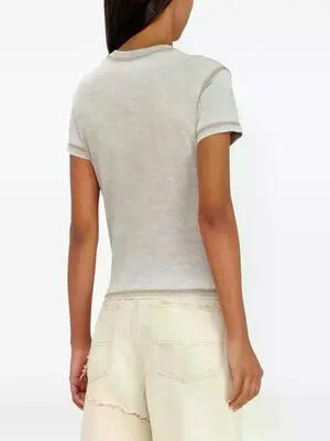 DIESEL® Rhinestone Embellished Burnout Effect T-shirt