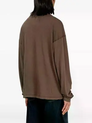 DIESEL® Graphic-print Long-sleeve T-shirt