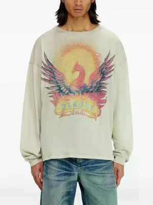 DIESEL® Phoenix-print Long-sleeve T-shirt