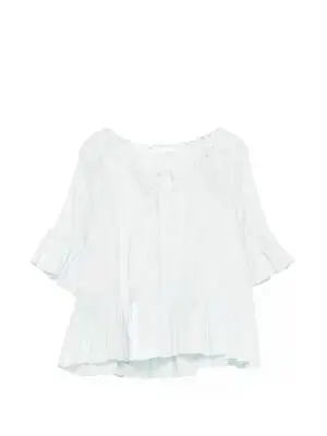SUSANNE BOMMER Ruffled Blouse - Blue