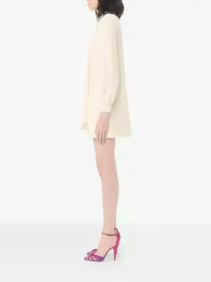 Valentino Garavani Crystal Embellished Mini Dress - Neutrals