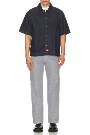Dickies Denim Shirt In Navy