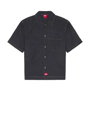 Dickies Denim Shirt In Navy