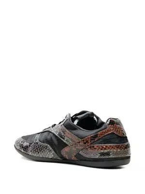 Miu Miu Gymnasium Snakeskin-effect Sneakers
