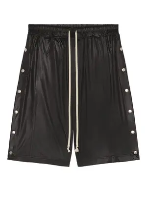 Rick Owens Wide Pusher Shorts - Black