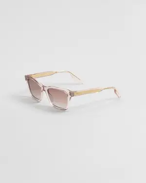 Dior Dioribbon S2i Sunglasses - Transparent Peach Rectangular Sunglasses